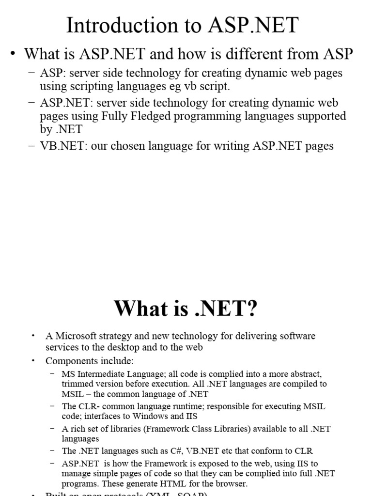 Intro ASP Net | PDF | Art | Computers