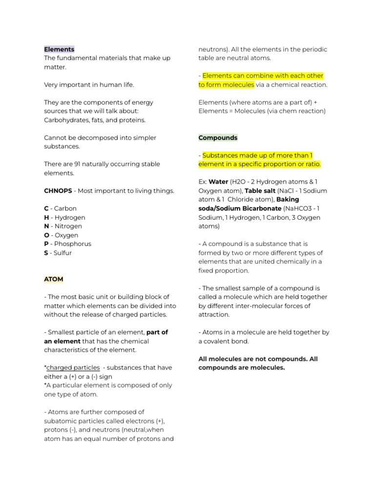 BIOENERGETICS Notes 3 | Download Free PDF | Ion | Chemical Compounds