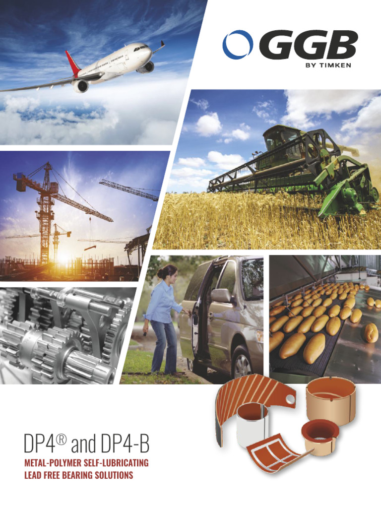 GGB DP4 and DP4 B Metal Polymer Self Lubricating Lead Free Bearing ...