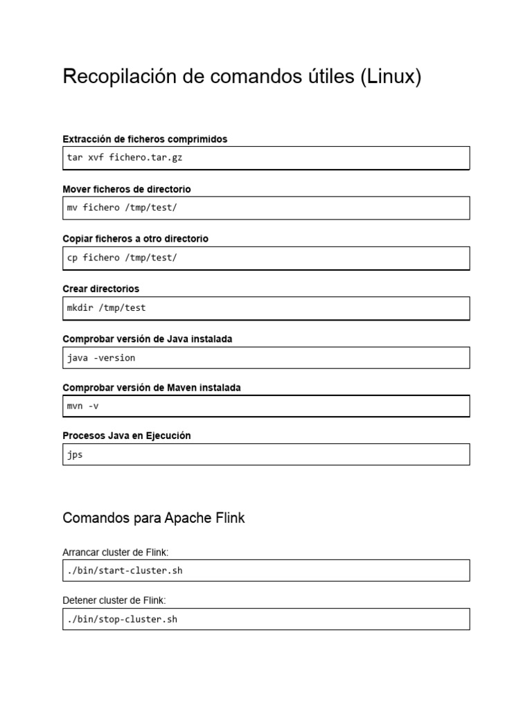 Comandos Utiles | PDF