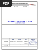 METHOD STATEMENT FOR Electric Panel and Distribution Box Installation and Termination | PDF ...