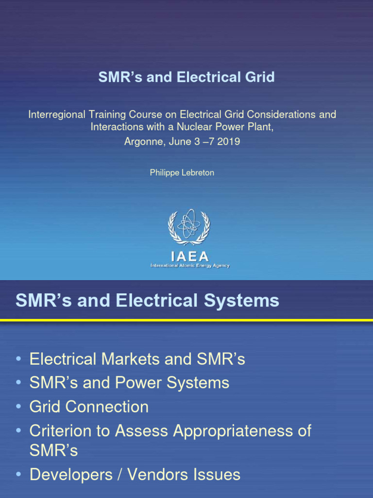 7-SMR and Electrical Grid | Download Free PDF | Electrical Grid ...