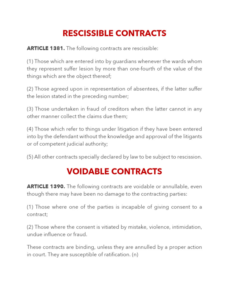 Defective Contracts 2024 | PDF | Common Law | Contract Law