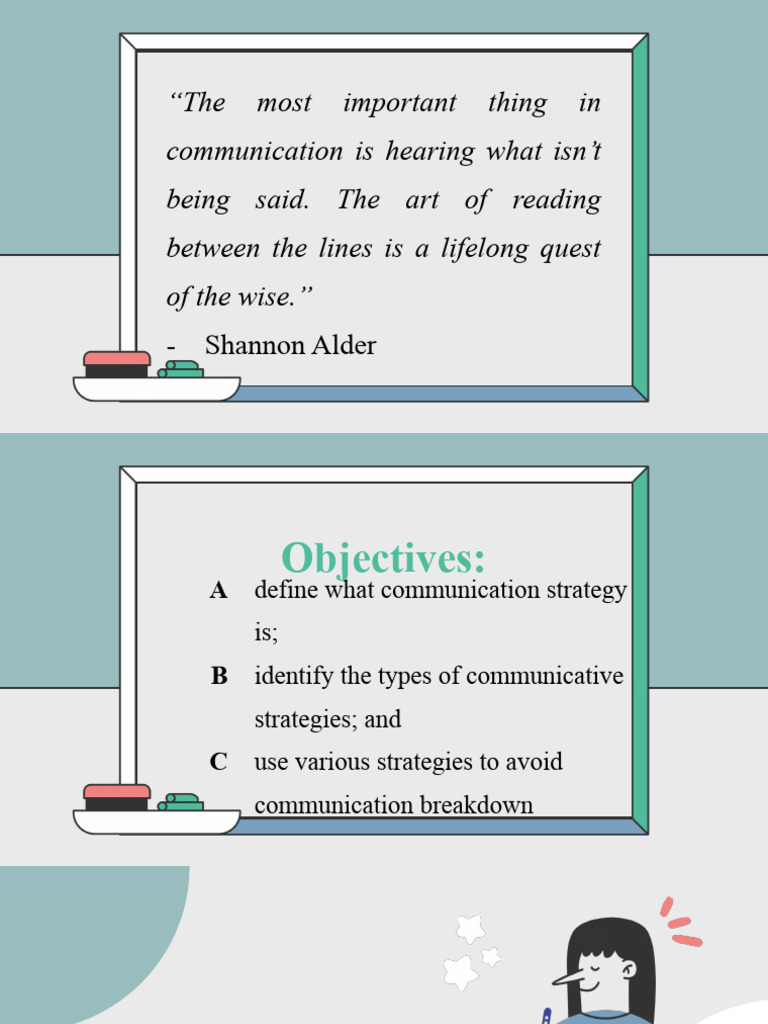 Types of Communicative Strategy | PDF | Nonverbal Communication ...