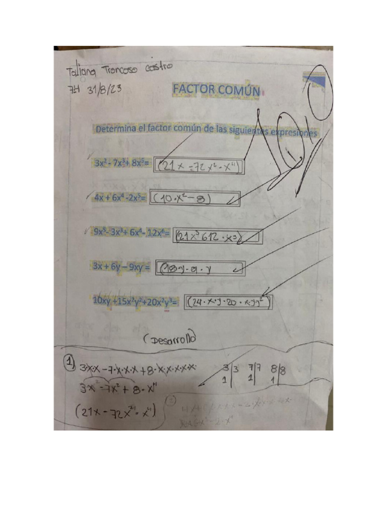Evaluacion de Matematica 7° - 2023 | PDF