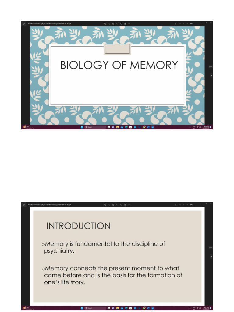 Memory and Learning | PDF