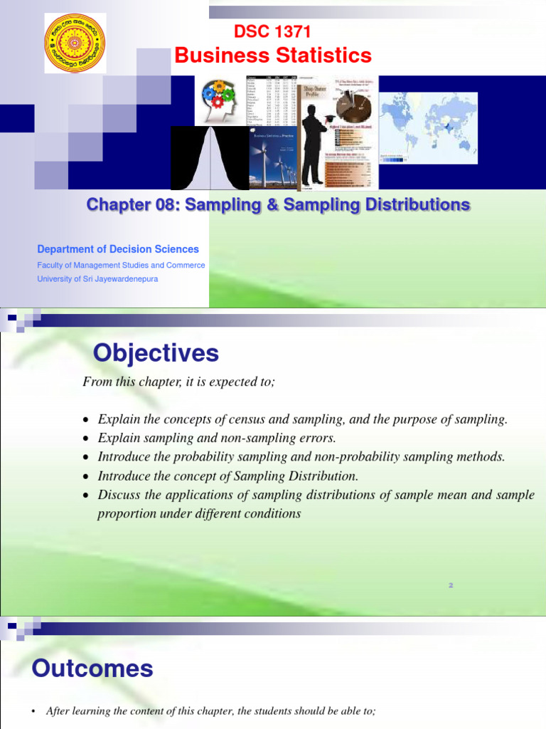 DSC1371 - Chapter 8 - Sampling and Sampling Distributions | Download Free PDF | Sampling ...