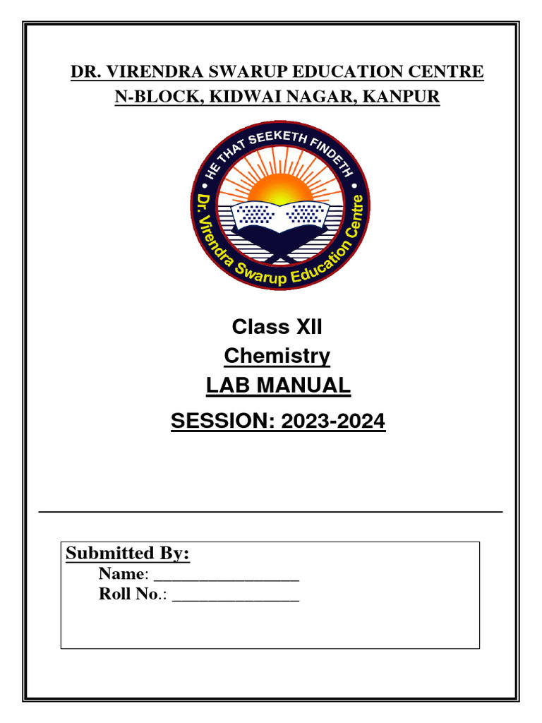 Class XII Chemistry Project Guide | PDF
