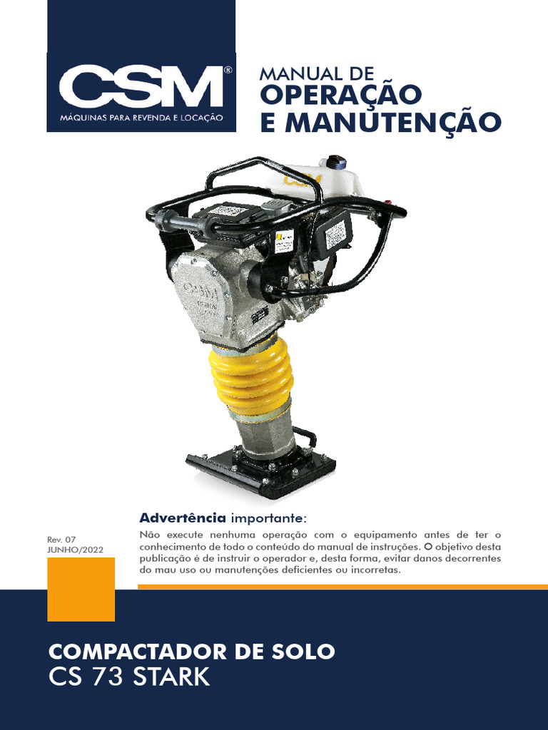 R07 - Manual Compactador CS 73 Stark | PDF | Motores | Óleo de motor
