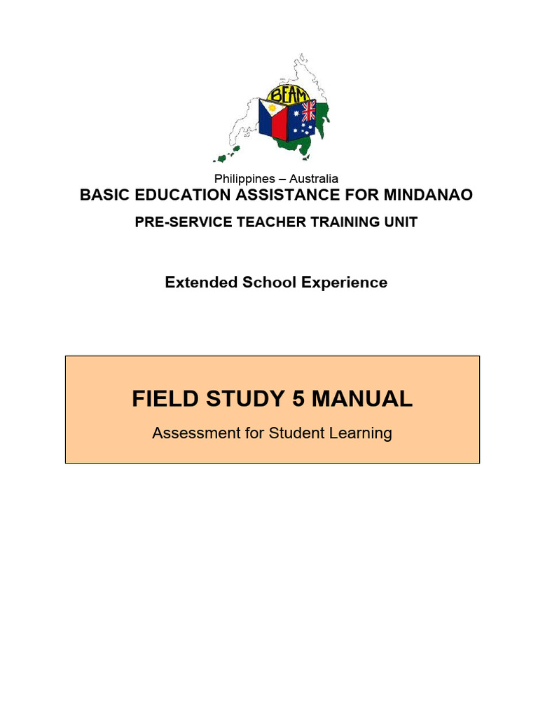 Field Study 5 Manual: Basic Education Assistance For Mindanao | PDF