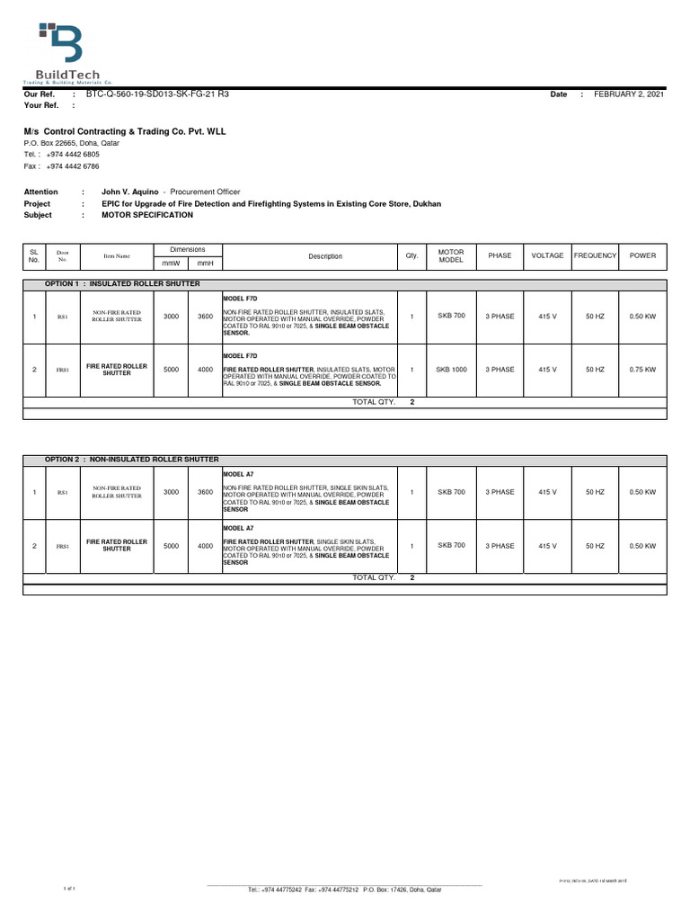 Motor Specification | Download Free PDF | Equipment | Electromagnetism