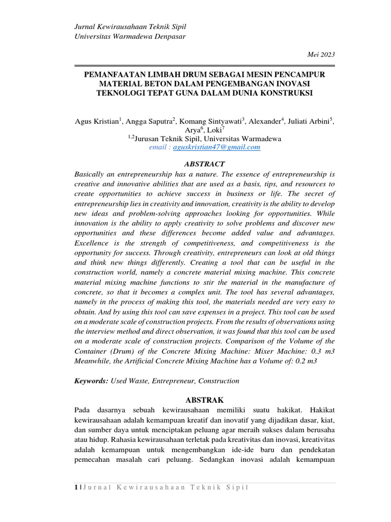 Uts Kwu Teknik Sipil - I Wayan Agus Kristian Adi Darmawan - C2 ...