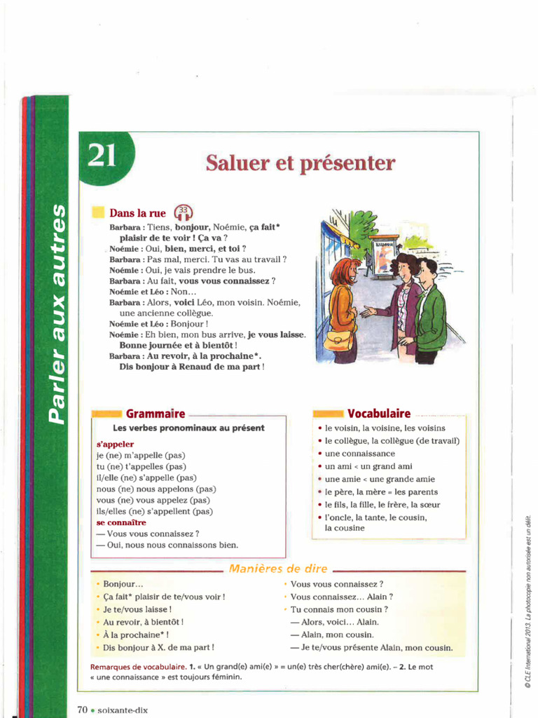 Com Prog Saluer Se Presenter A2 | PDF