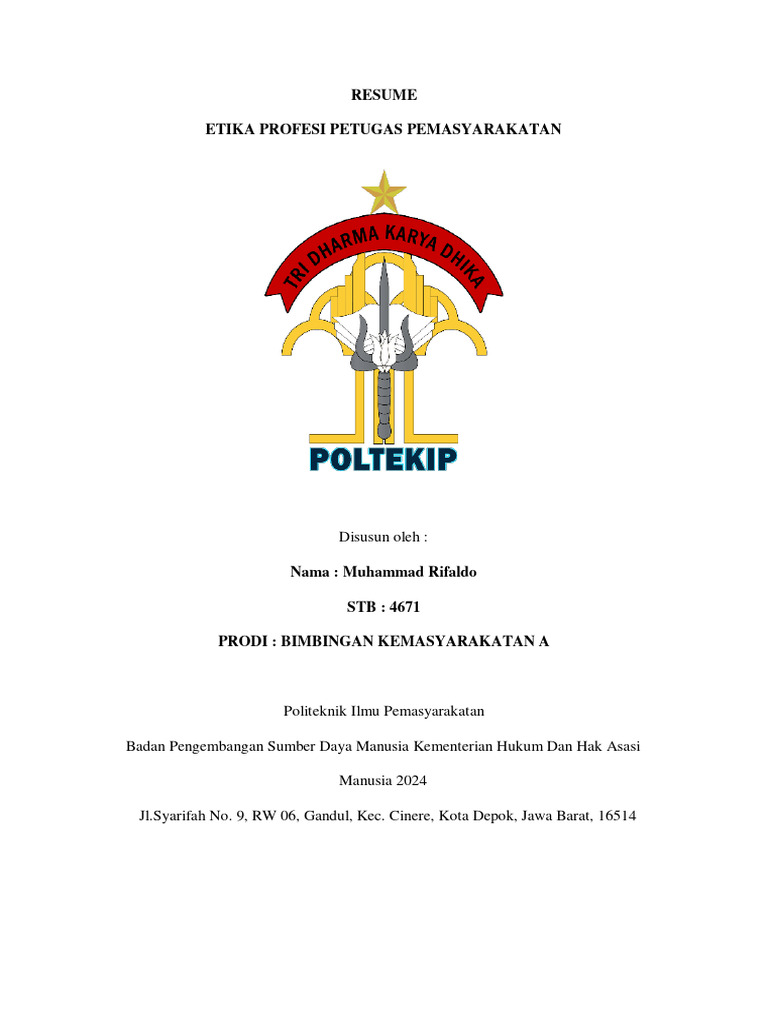 Kode Etik Pertemuan 1 | PDF