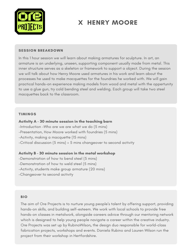 Henry Moore X Ore | PDF