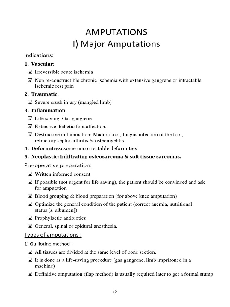 Amputations | PDF