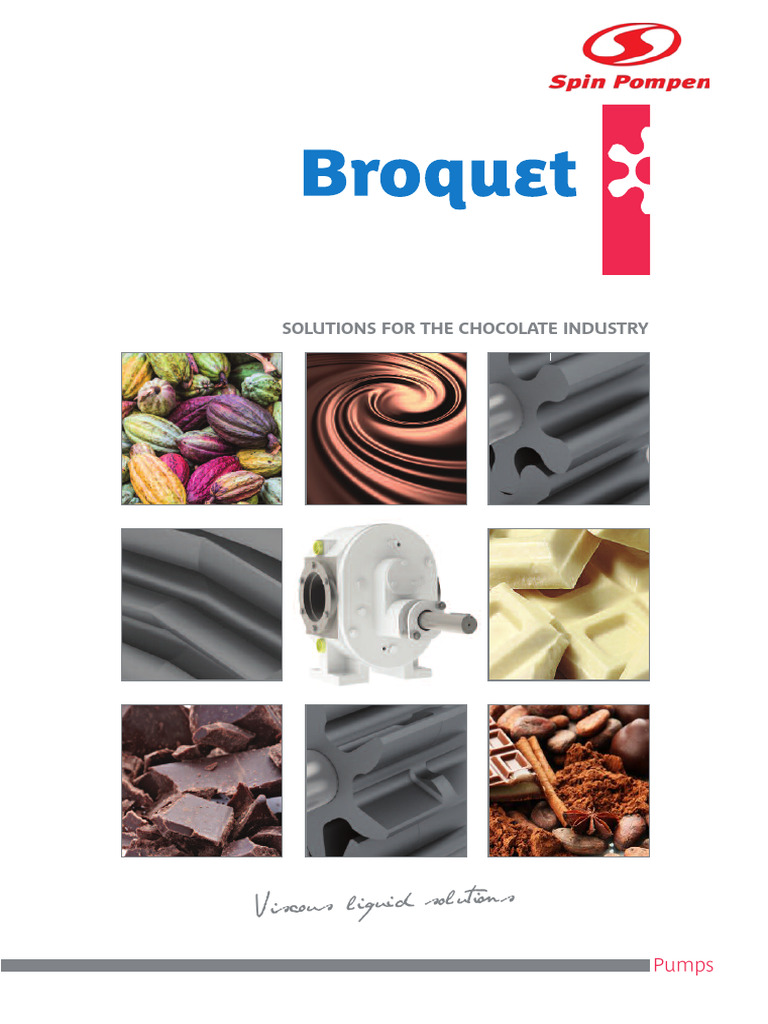 BROQUET Tandwielpompen Choco Industry S | PDF | Chocolate | Pump