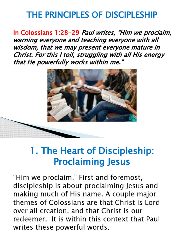 The Principles of Discipleship | PDF | Disciple (Christianity) | Jesus The Principles of Discipleship | PDF | Disciple (Christianity) | Jesus