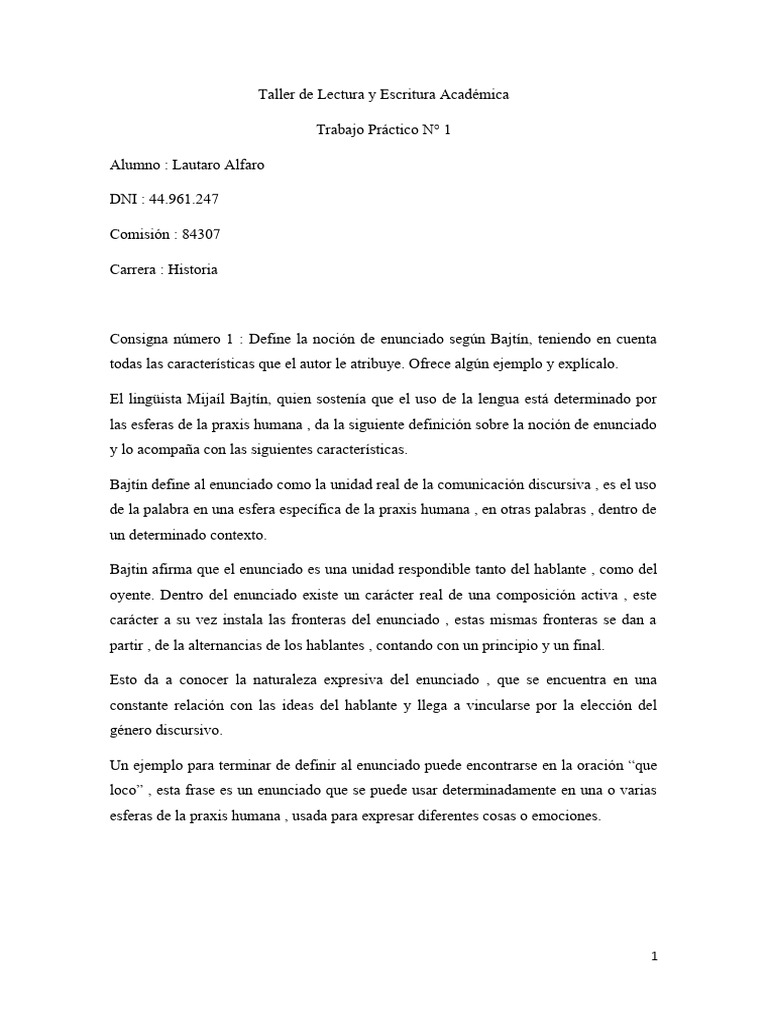 TP Taller Semio 1 - 2 | PDF | Lingüística | Oración (Lingüística)