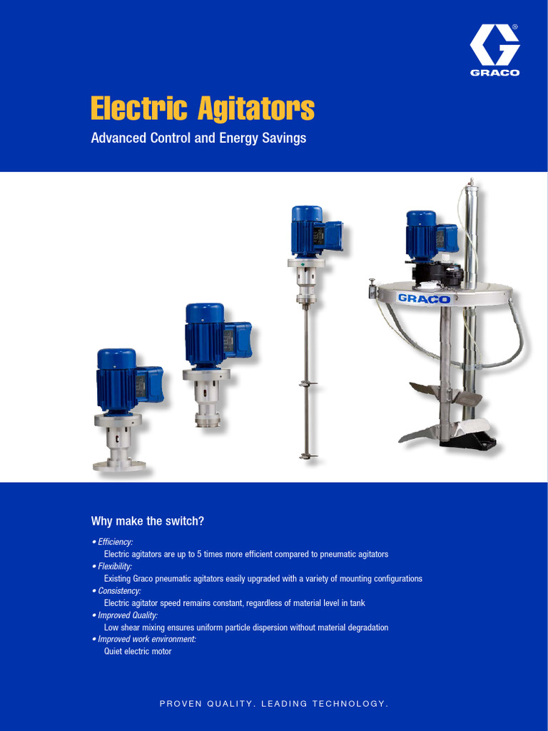 Agitatoare Electrice Graco | PDF | Electric Motor | Gear