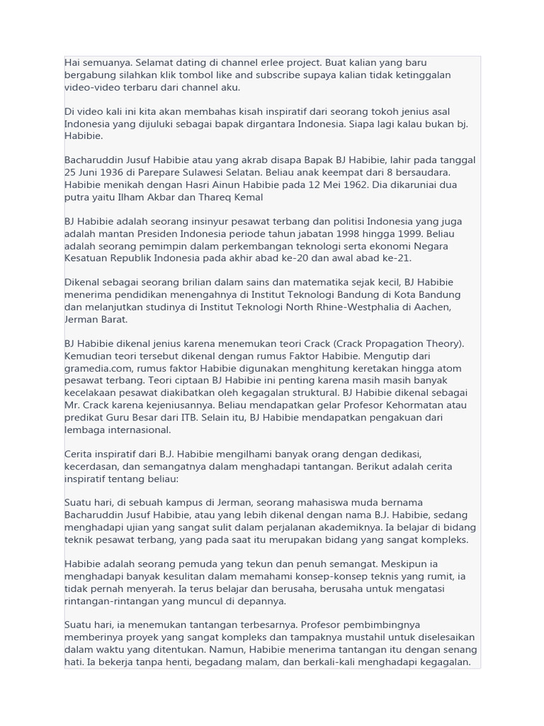 Bj. Habibie | PDF