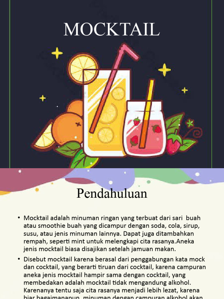 MOCKTAIL | PDF | Memasak, Makanan, & Anggur | Pengembangan Diri