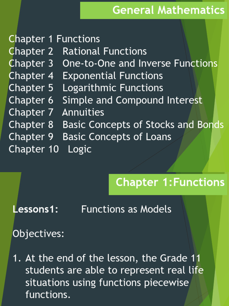Gm Chapter 1 Functions Lesson 1 Pdf Function Mathematics Mathematics