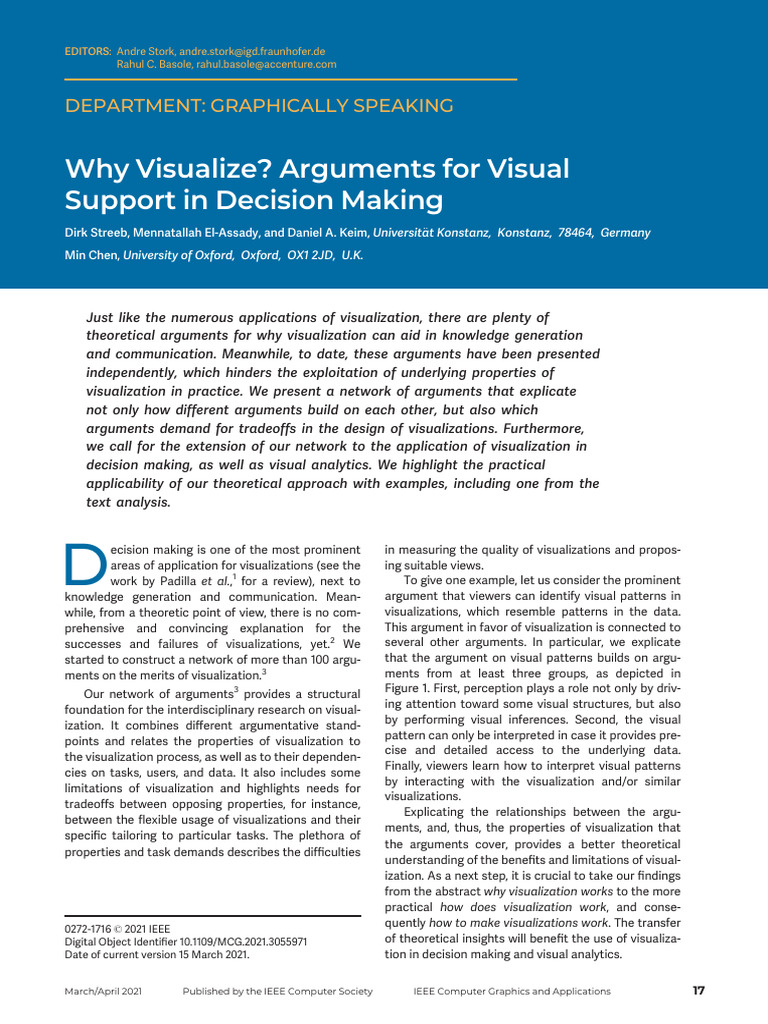 VisualSupport For Decision Making | PDF | Computers