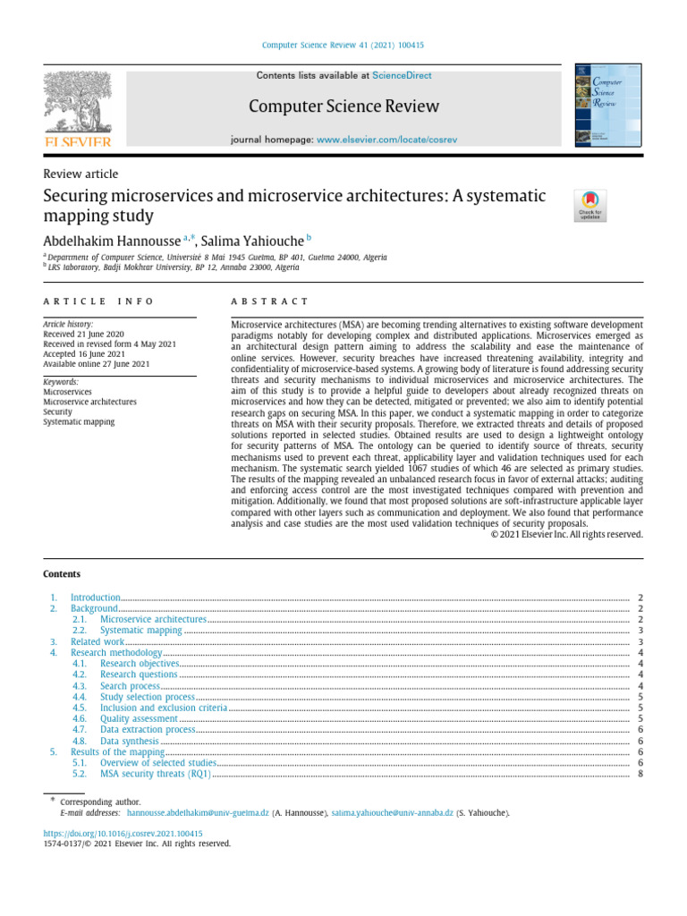 Securing Microservices and Microservice Architectures | PDF | Computer Security | Security