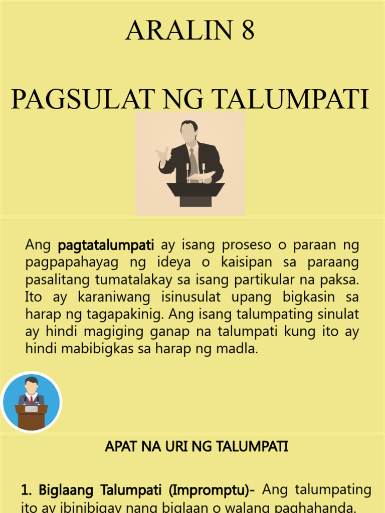 Pagsulat NG Talumpati | PDF