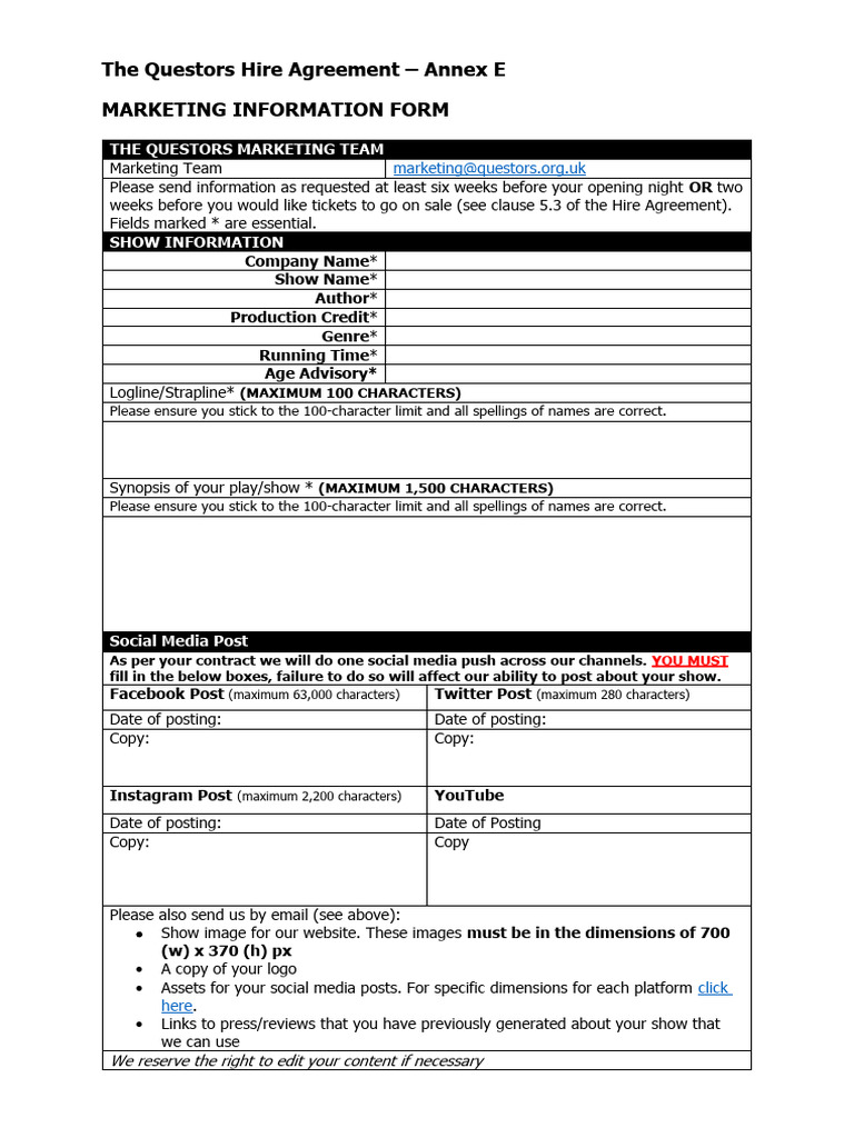 Annex E - Marketing Info | PDF | Games & Activities