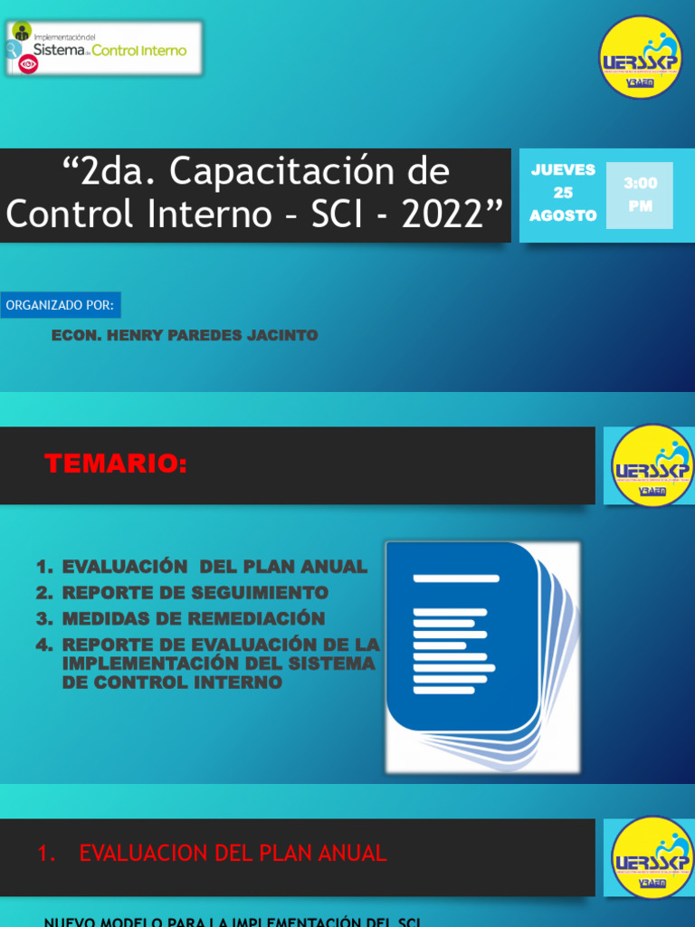 Capacitacion Del Sci | PDF