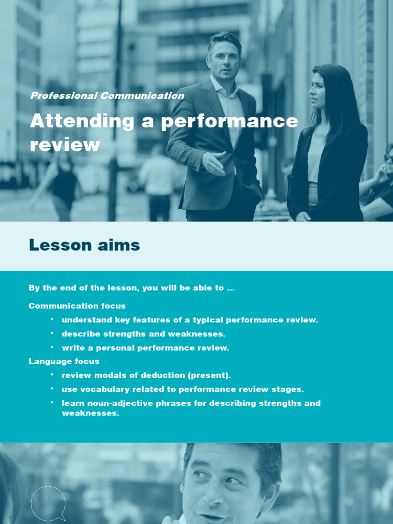 Attending a Performance Review | PDF | Performance Appraisal | Vocabulary