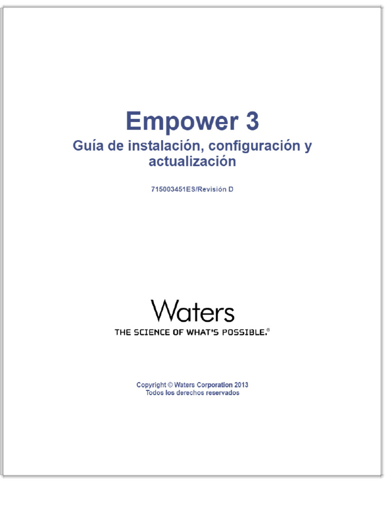 Empower 3 Guía de Instalación, Configuración y Actualización - PDF | PDF