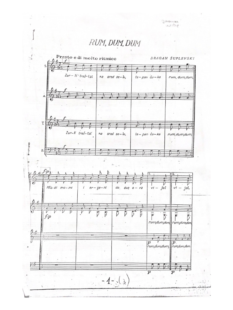 Rum Dum Dum | PDF
