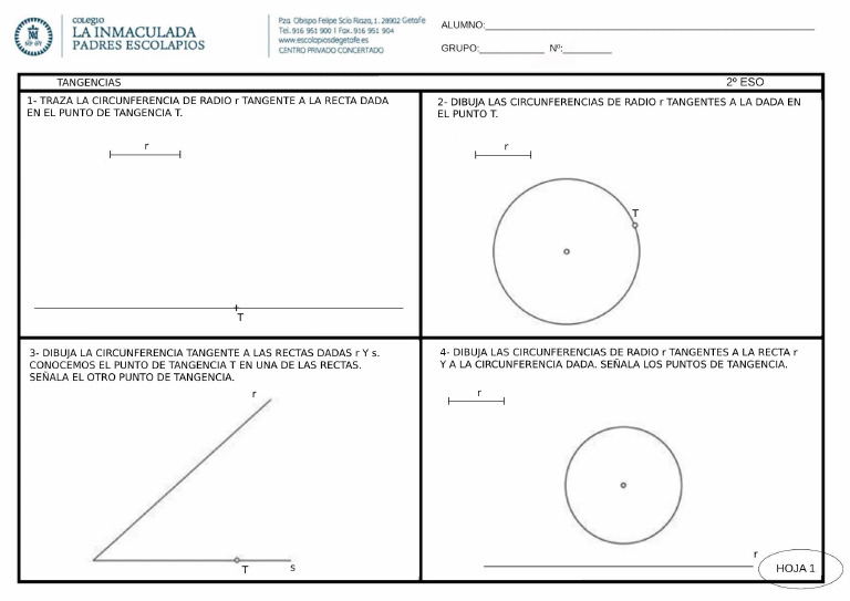 Construcción de Polígonos Regulares Dada La Circunferencia Circunscrita ...