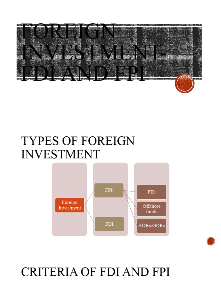 FDI and Its Framework | PDF | Investment Fund | Foreign Direct Investment