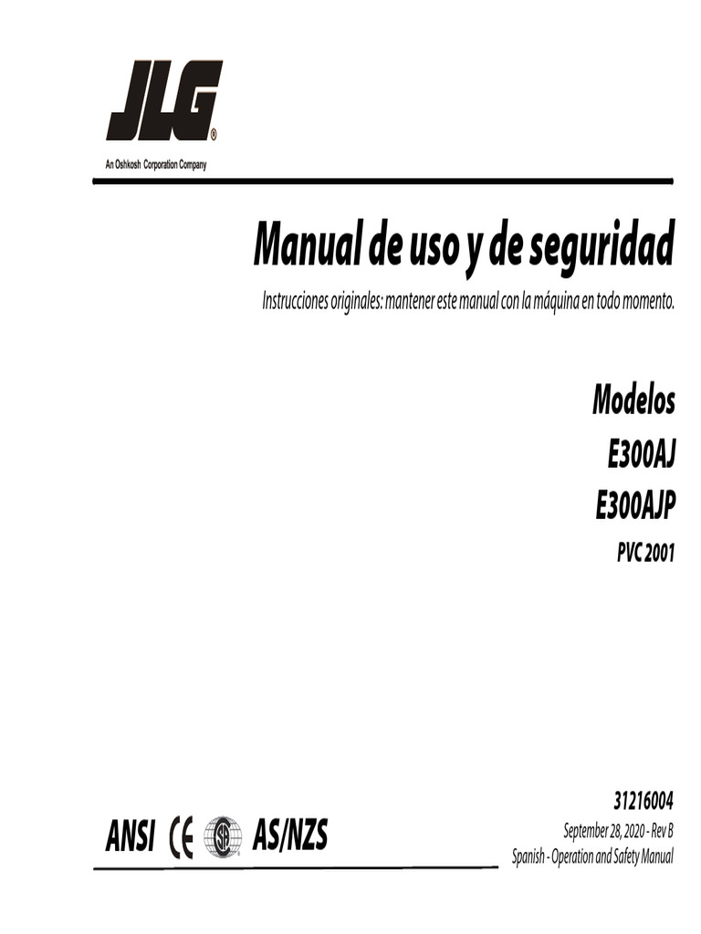 Manual de Operario E300 | PDF | Transmisión de energía eléctrica | Herida