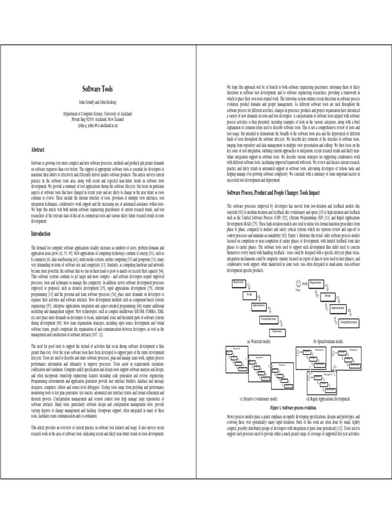 Software Tools Paper | PDF | Integrated Development Environment | Software