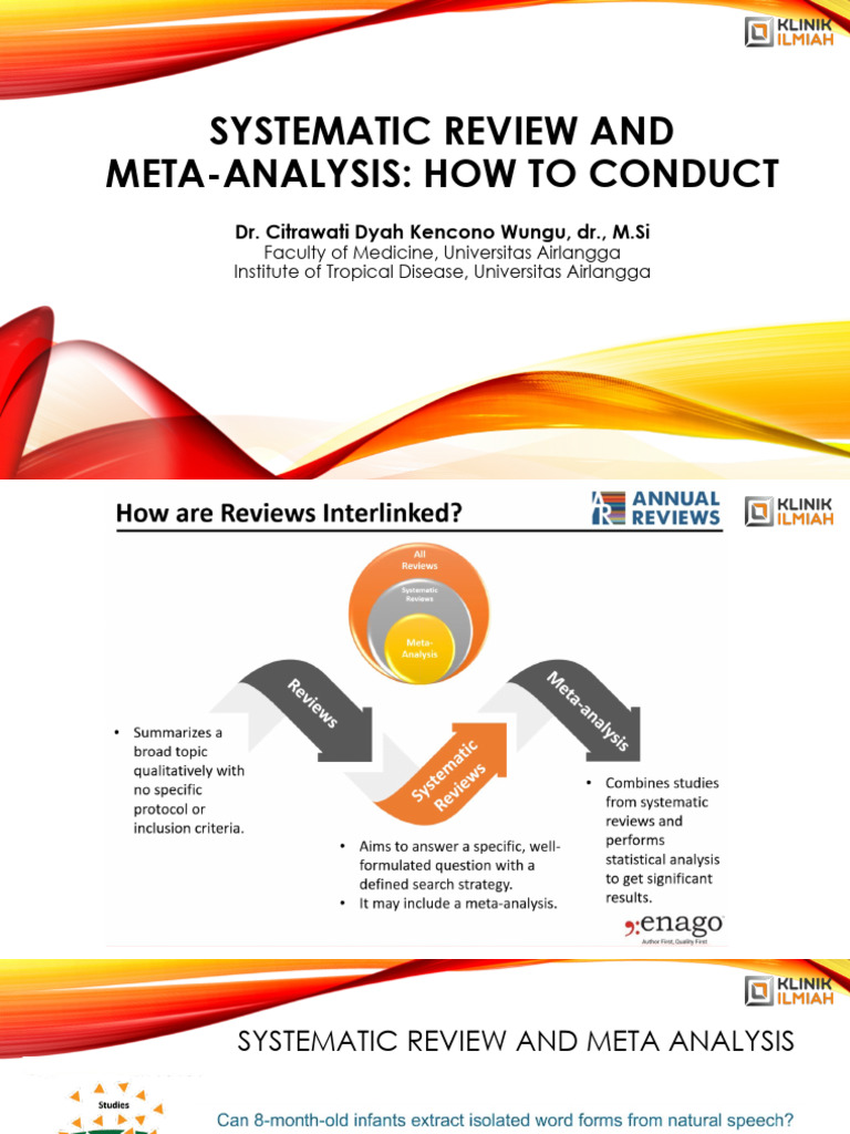 Systematic Review and Meta-Analysis: How To Conduct | PDF | Meta Analysis | Systematic Review