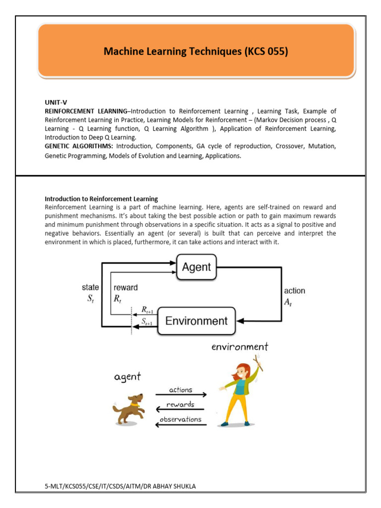 UNIT V | PDF | Occam's Razor | Genetic Algorithm