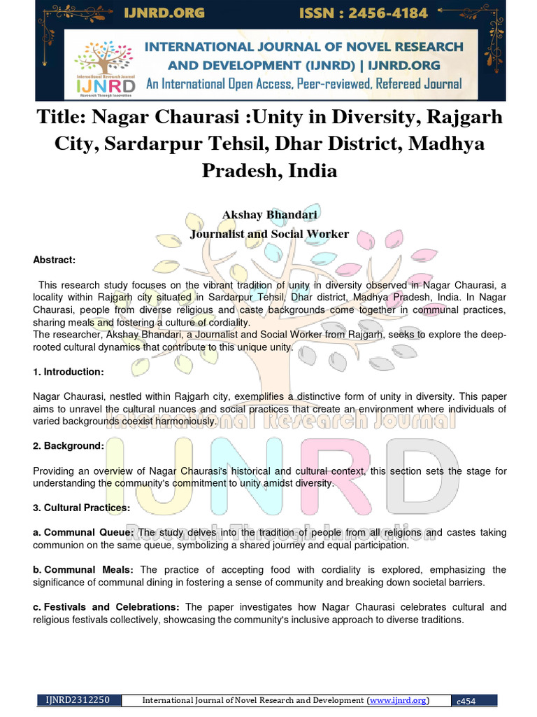 Nagar Chaurasi :unity in Diversity, Rajgarh City, Sardarpur Tehsil ... Nagar Chaurasi :unity in Diversity, Rajgarh City, Sardarpur Tehsil ...