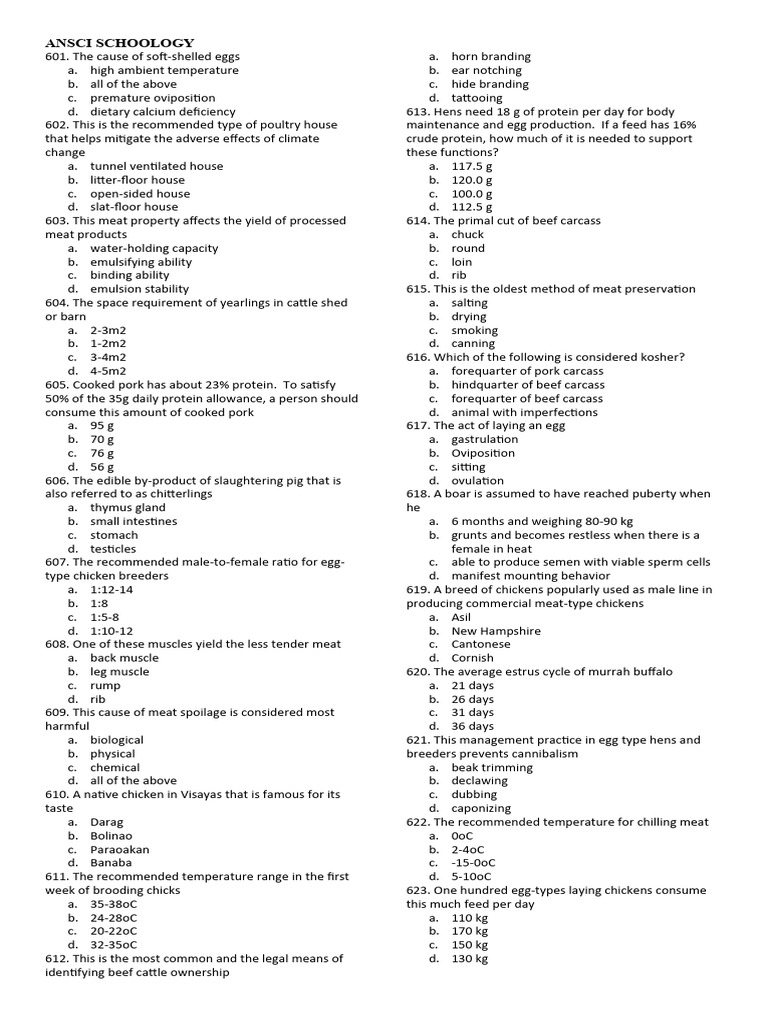 ANSCI | PDF | Pig | Meat