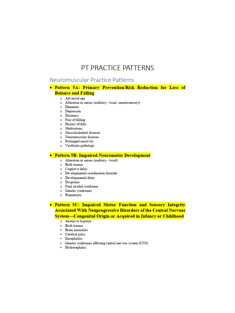 Practice Patterns | PDF | Cardiology | Central Nervous System