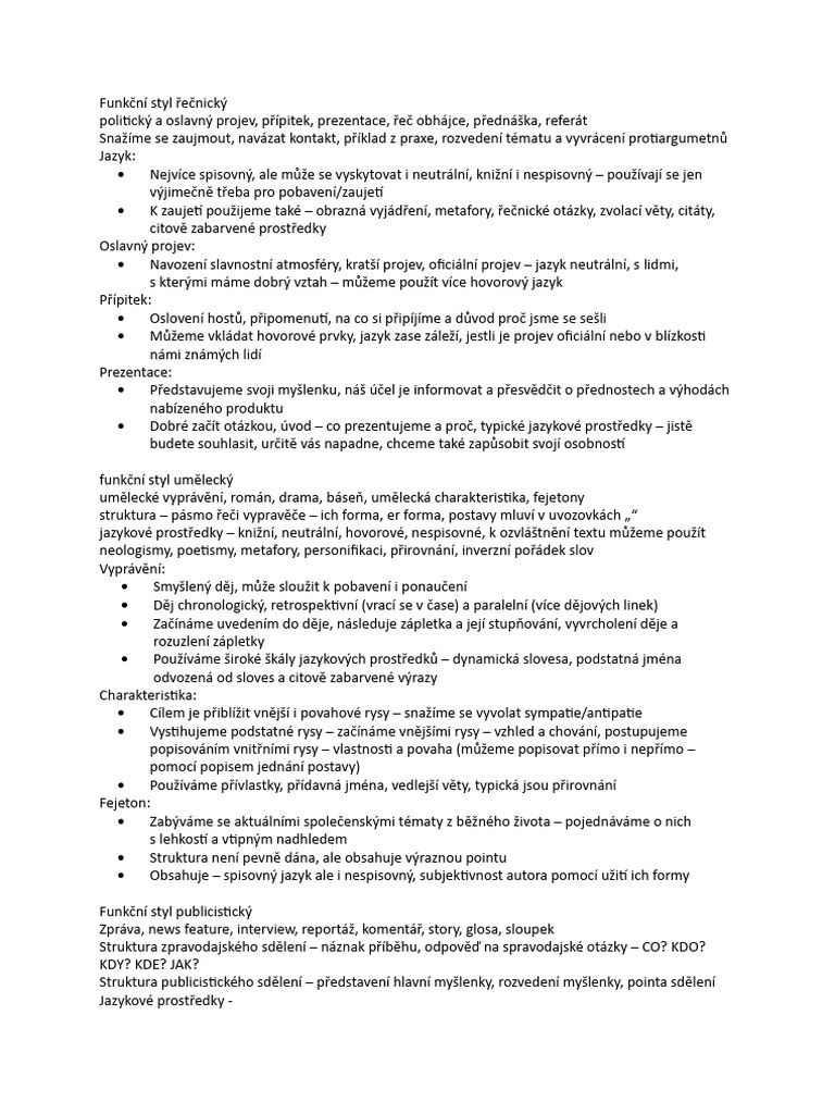 Funkční Styly | PDF