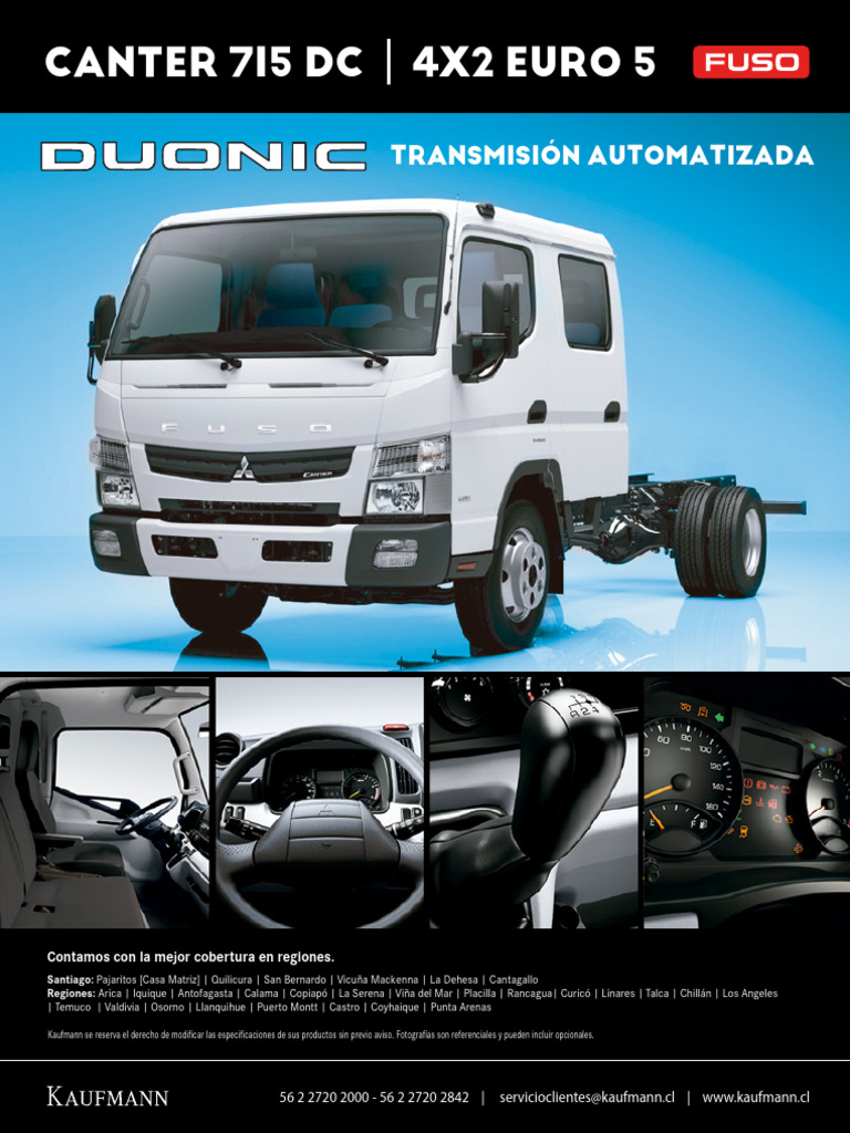 Canter 715 DC DUONIC - 4x2 | PDF | Eje | Vehículos terrestres