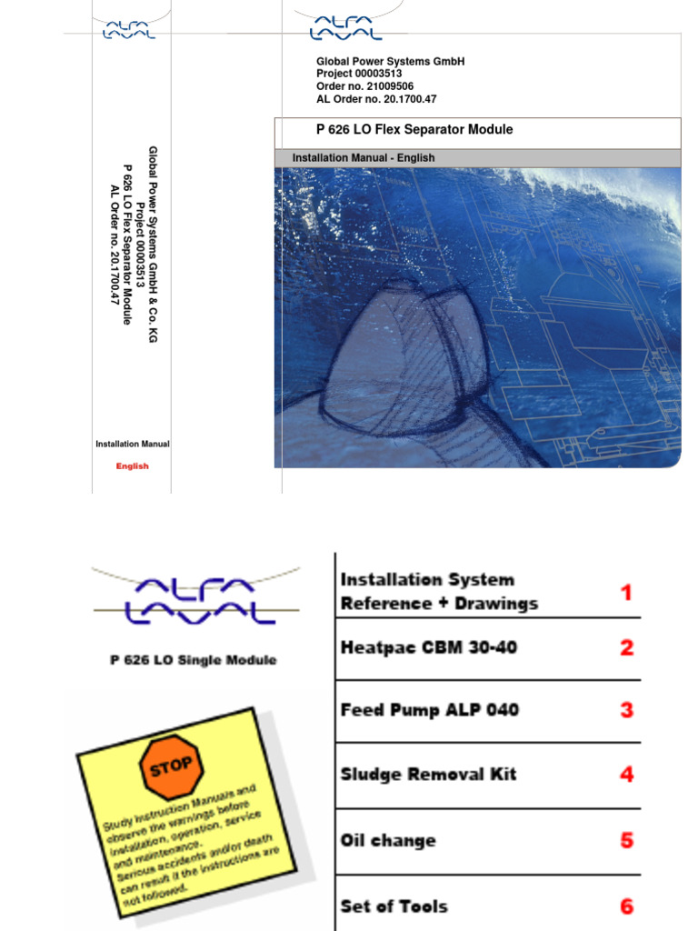 P 626 LO Installation Documentation Rev.01 - JWG | PDF