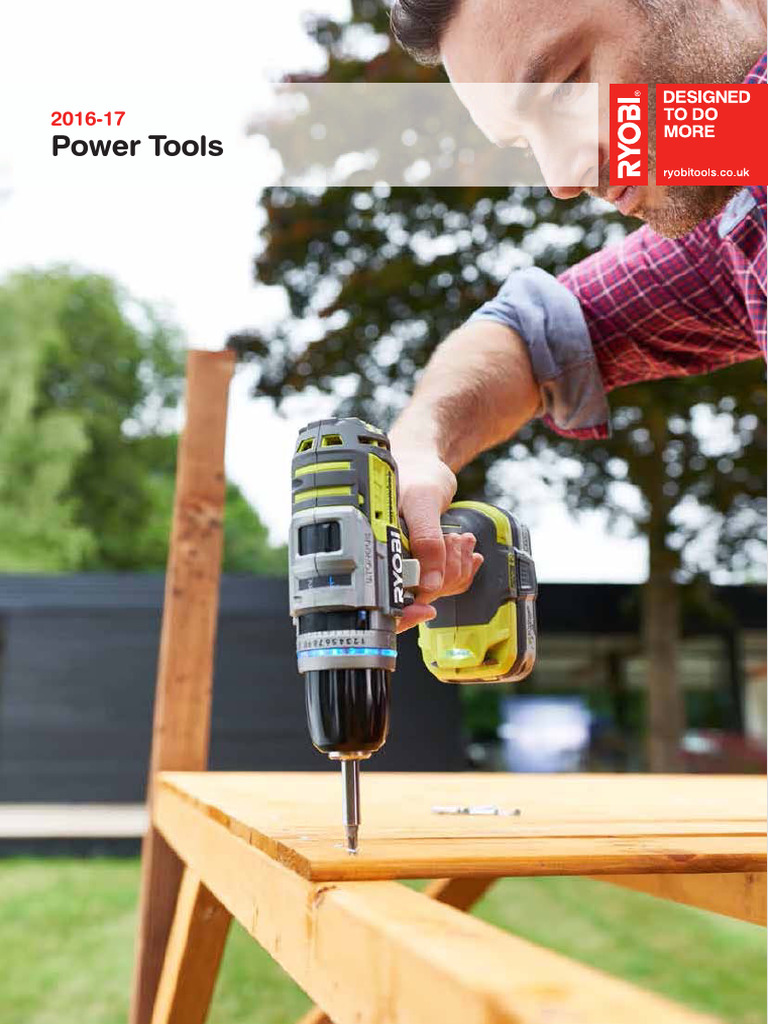 Ryobi Power Tool Catalogue 2017 | PDF | Drill | Battery Charger