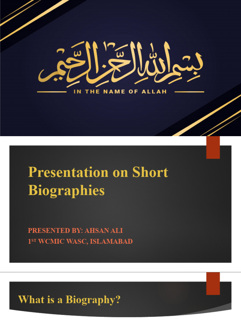 Presentation on Short Biographies | PDF | Albert Einstein | Physics