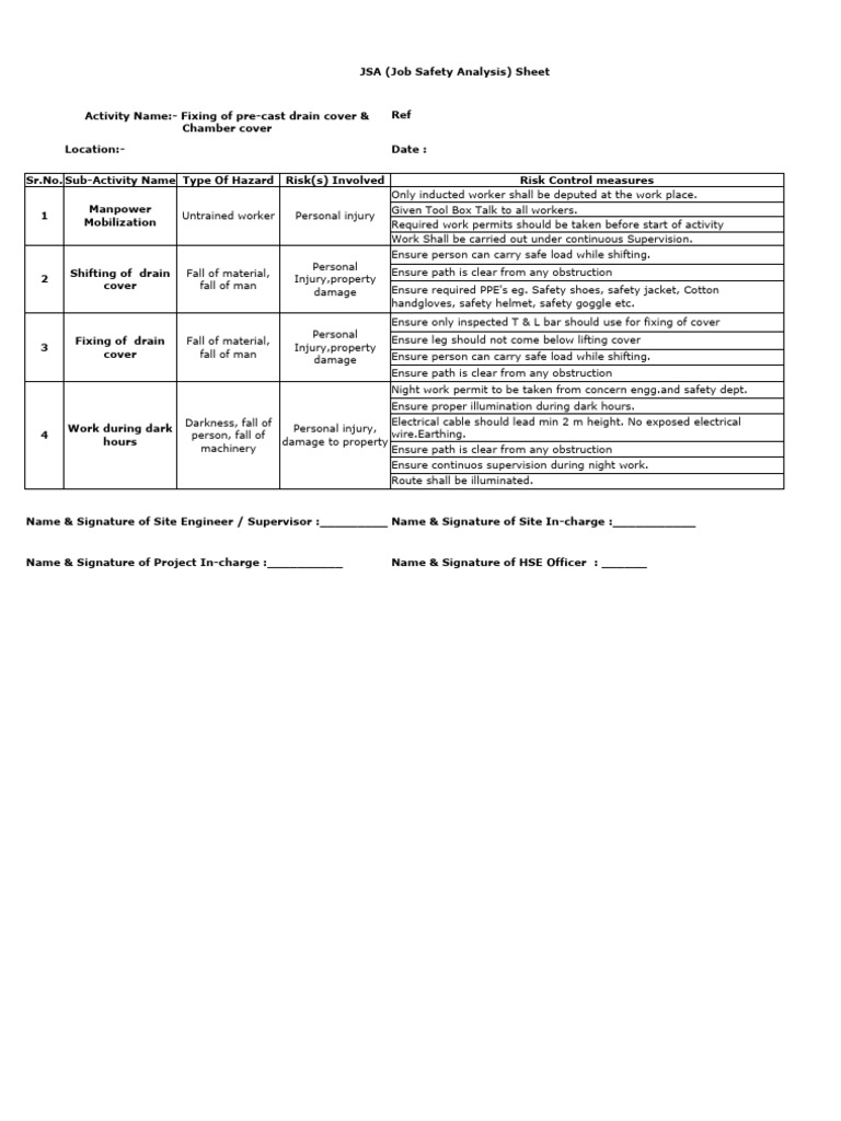 Chamber Fixing Safety Guidelines | PDF | Labor Relations | Workplace